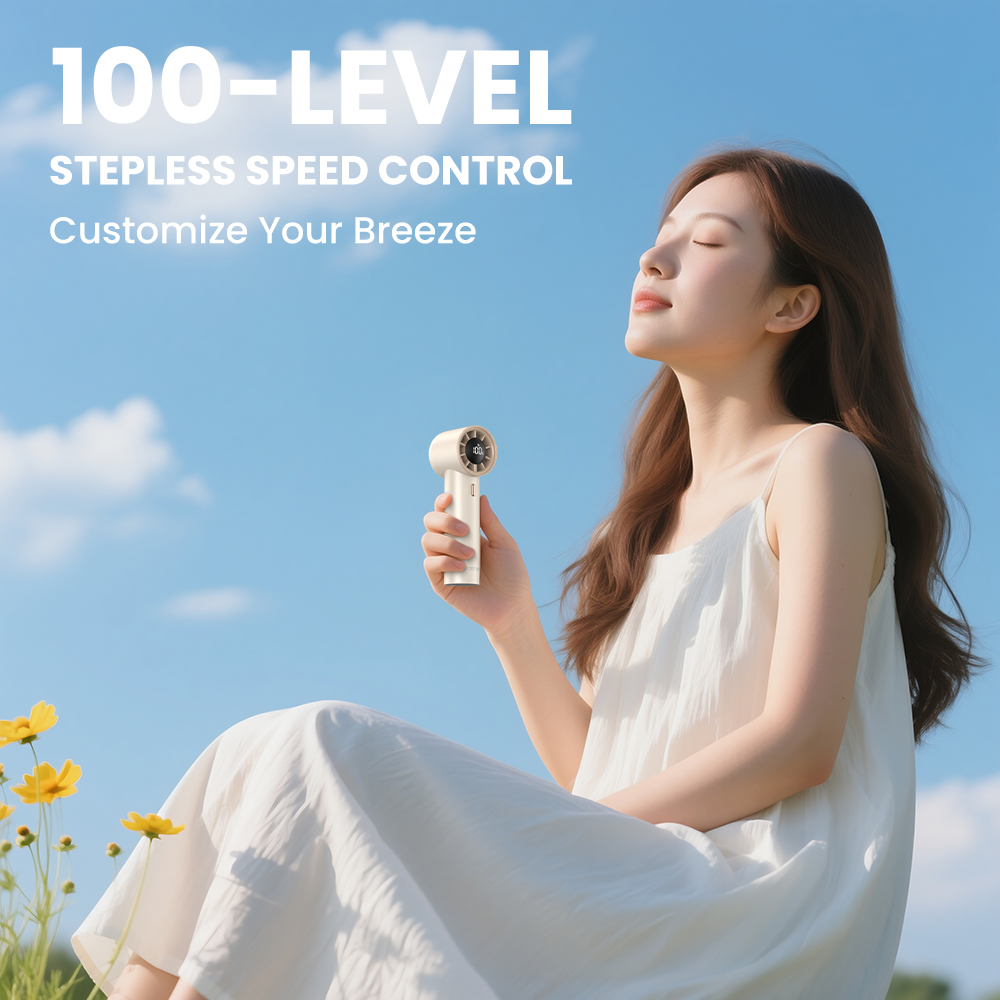 Orashare HF18 Ultra Mini Fan High-Speed Wind 100-Speed Stepless Speed ...