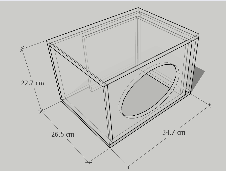 6x9 Speaker Box Ported 40hz Tuned MDF 12mm Soft Bass Speaker Box Design ...