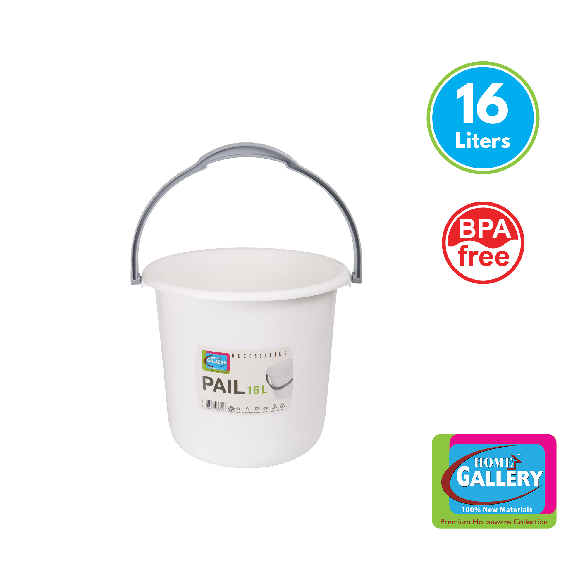 Home Gallery Water Pail Timba Multi-Purpose Bucket with Handle For ...