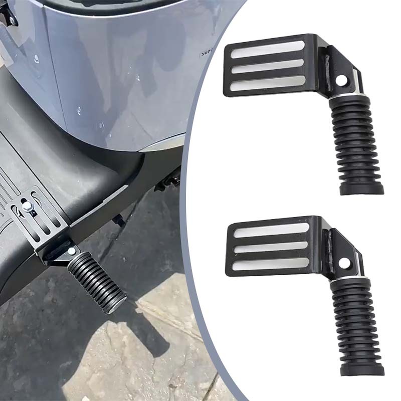 2pcs Universal Footstep Motorcycle Folding Pedal Foot Anti-Slip Hanging ...