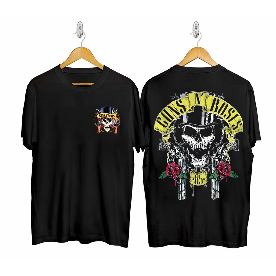 Men T-shirt Handsome Men Top Retro Style Guns N' Roses Rock Band ...