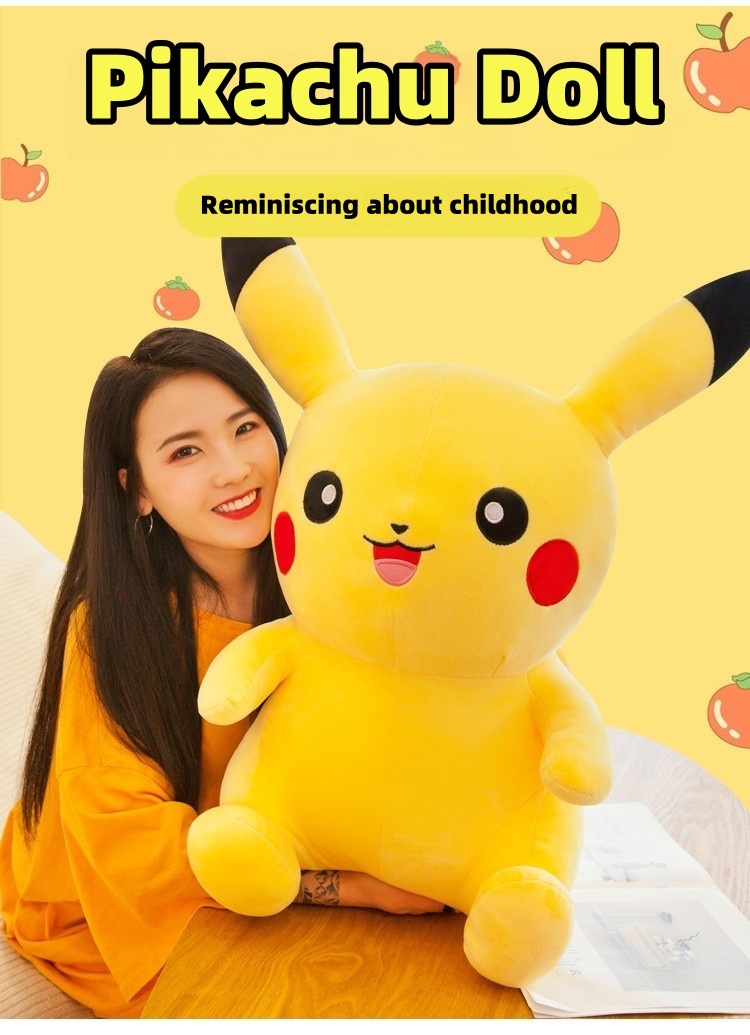 Pokemon Pikachu Plush Toy Plush Doll Soft Stuffed Cartoon Pikachu Doll Children Girl Birthday ...