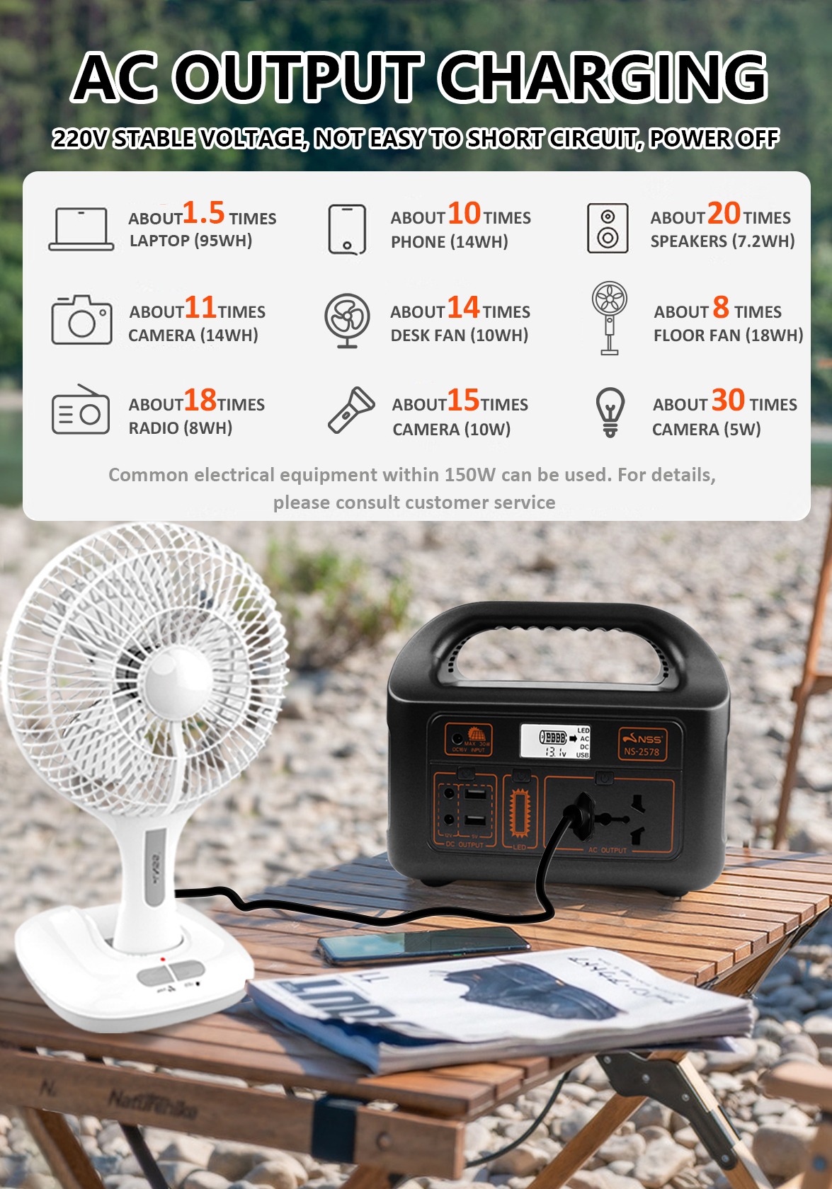 nss 300w 80000mAh Large Capacity Power Station multi-functional ...