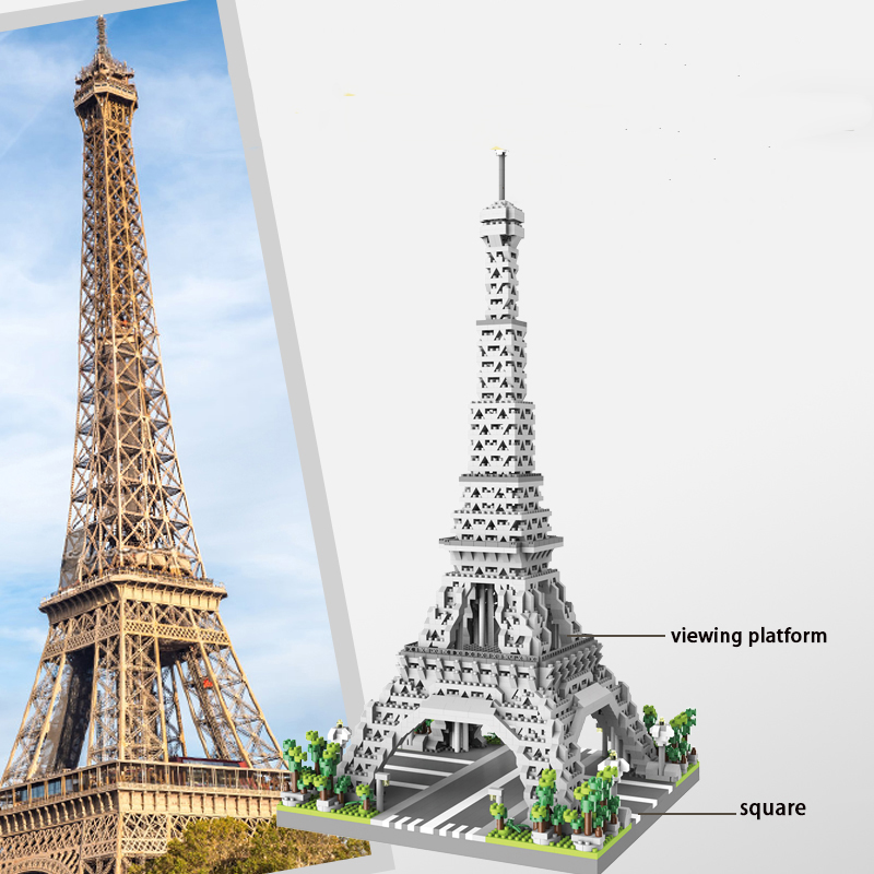 Building Blocks Toys World Famous Buildings France Paris Eiffel Tower ...
