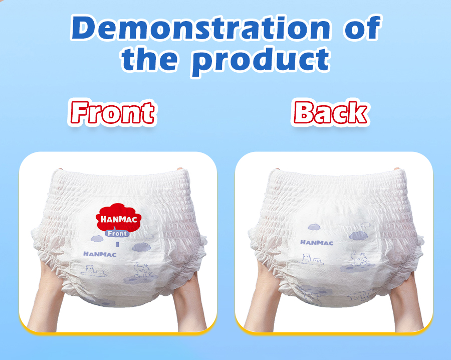 HANMAC Diaper Pants 2 packs Pull-up Pants for Baby TAPE Bundle Pack S ...