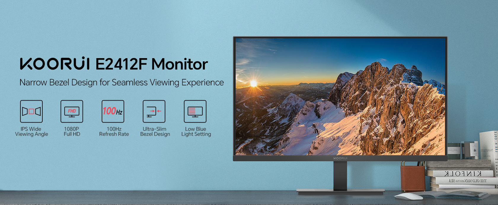 KOORUI E2412F (Powered By Hkc) Monitor 23.8 Inch Office Monitor VA ...