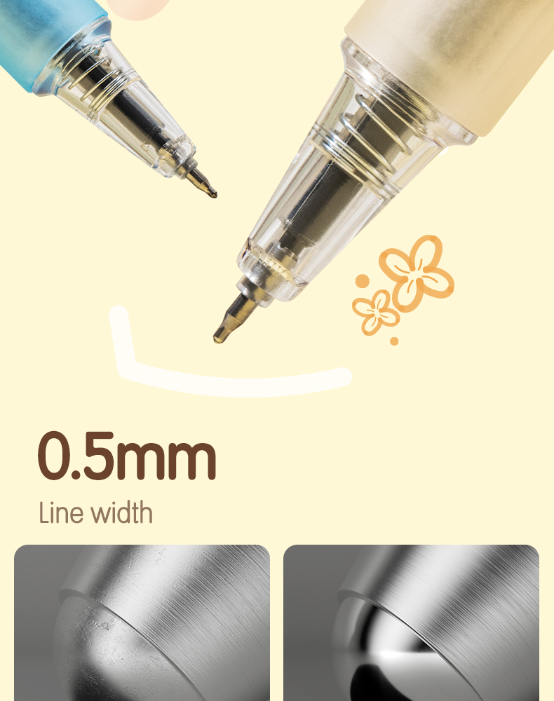 Deli 0.5mm Scented Gel Pen ST Bullet Tip Fruit Fragrance Smooth Writing ...