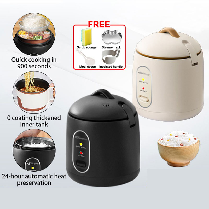 Mini Rice Cooker 1.2L Non-Stick Inner Pot multifunction electric cooker ...