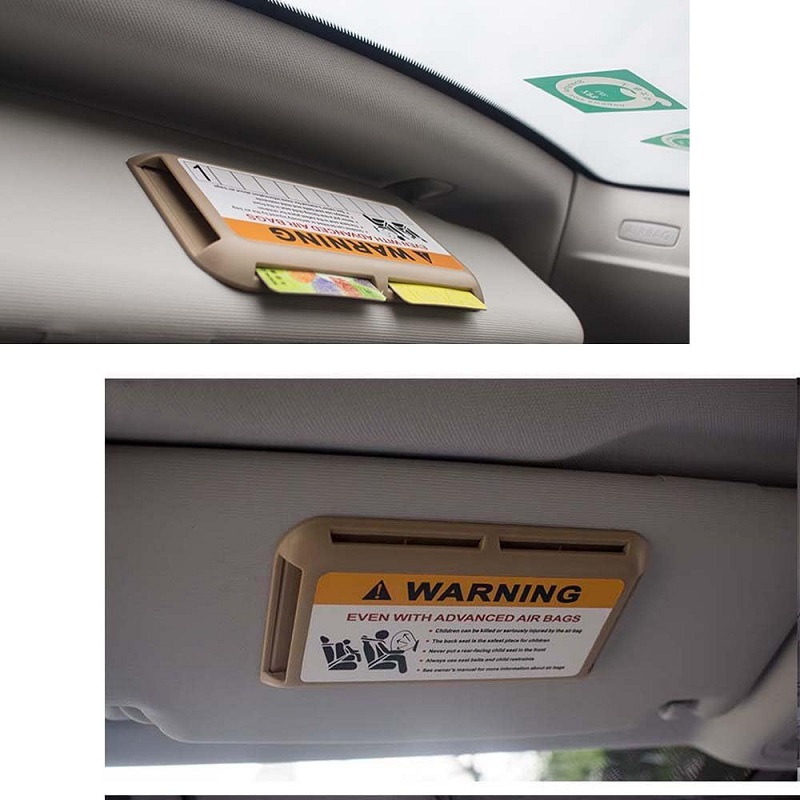 1Pcs Car Card Clip Sun Visor Organizer Temporary Parking Card Holder ...
