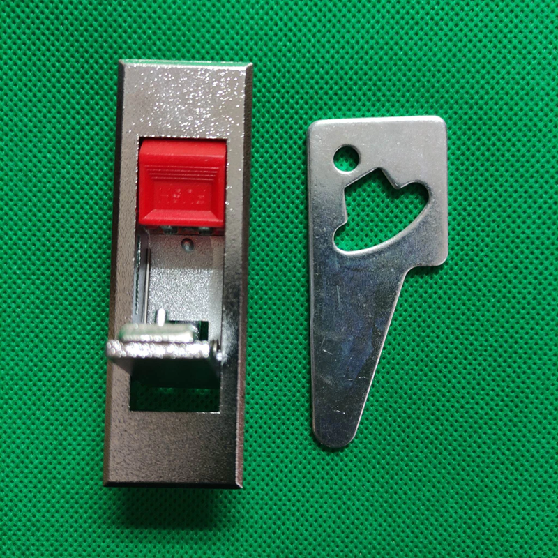 Spring-Loaded Push Button Panel Box Lock - Zinc Alloy Keyless Cam Lock ...