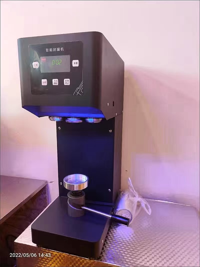 55 caliber Beverage sealing machine, milk tea shop fully automatic cup ...