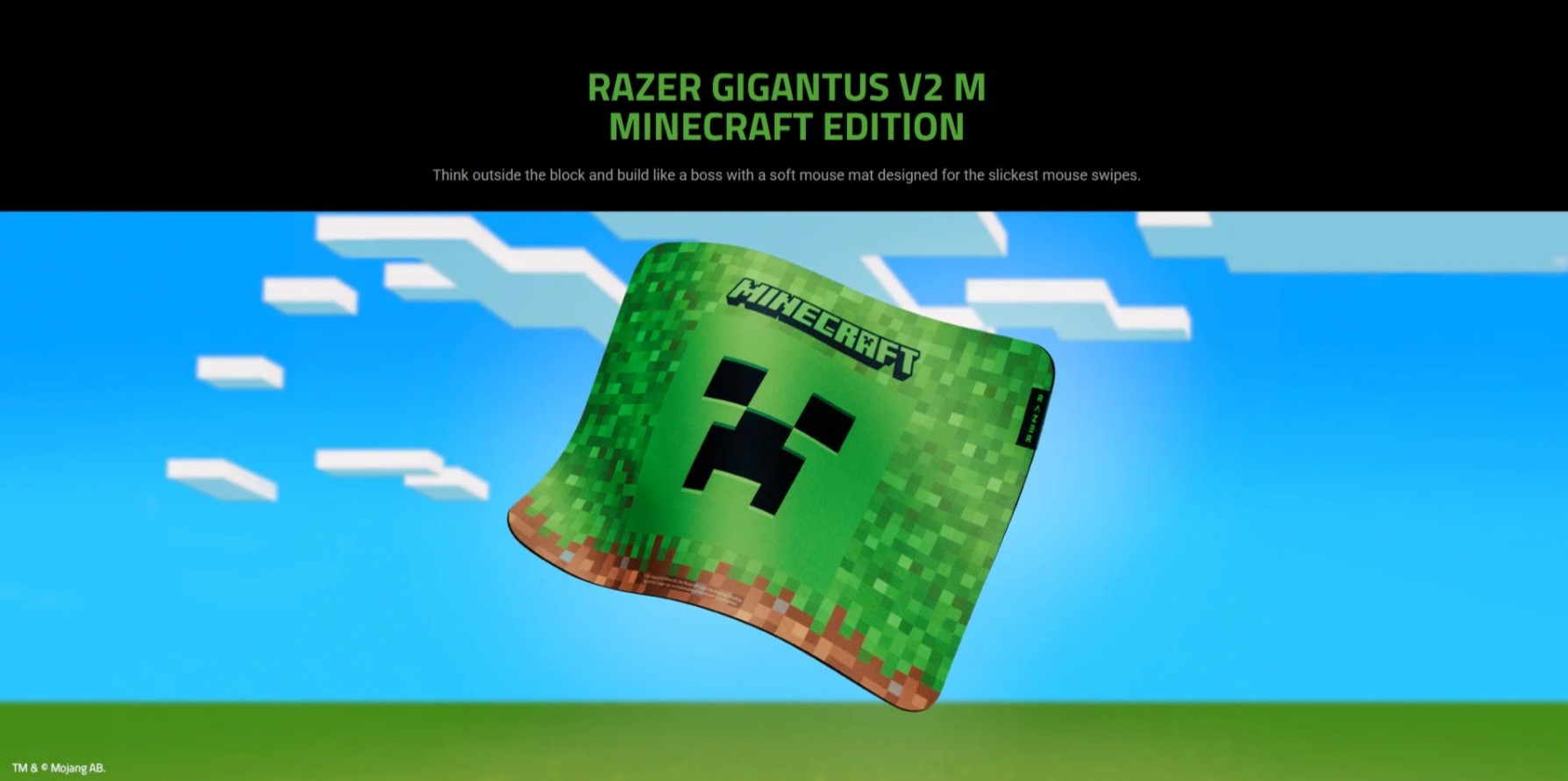 Razer Gigantus V2 - Soft Gaming Mouse Mat (Medium) - Minecraft Edition ...