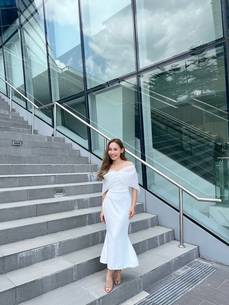 Astrid Dress FREESIZE small to semi large formal | Shopee Philippines