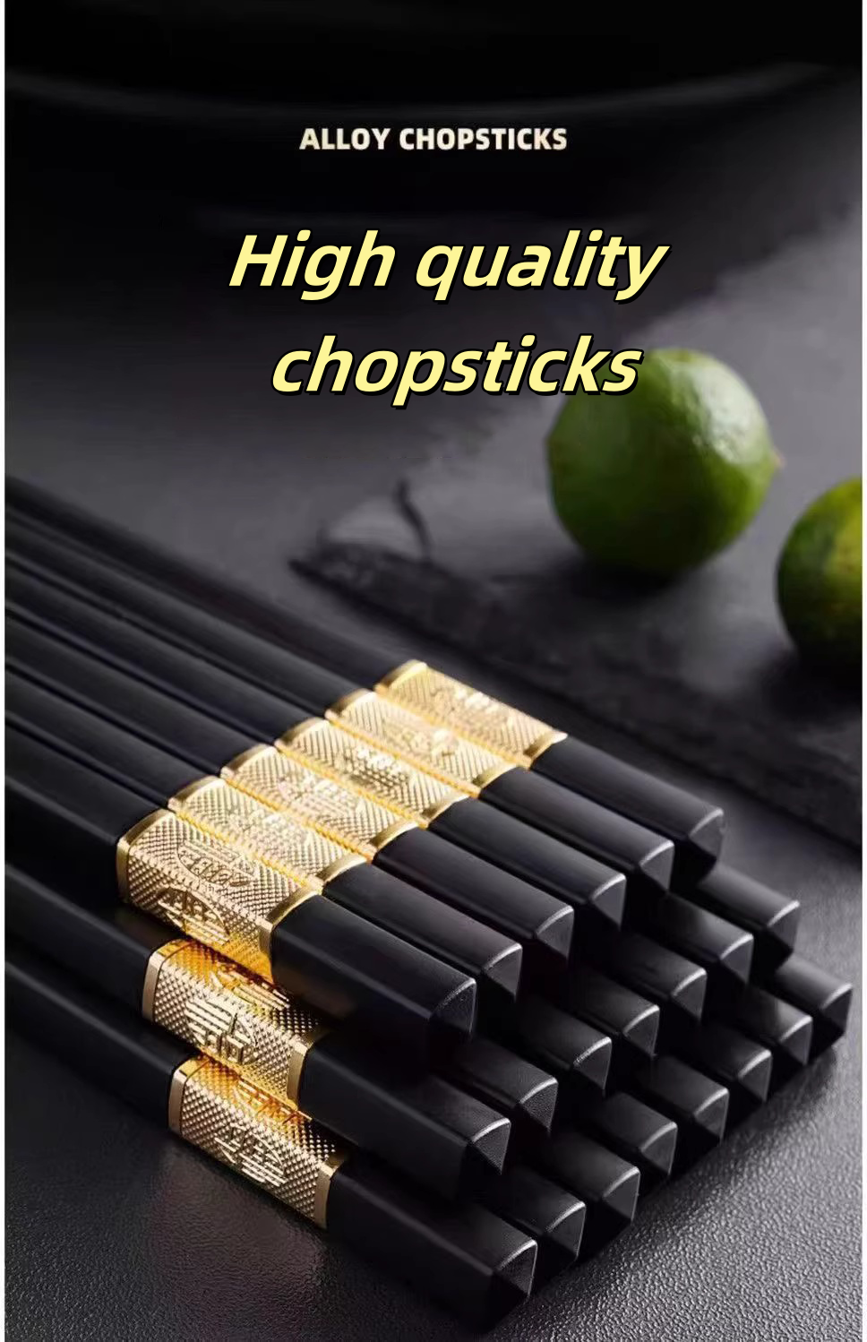 Kitchen Household Hotel High-grade Chopsticks Non-slip High Temperature ...
