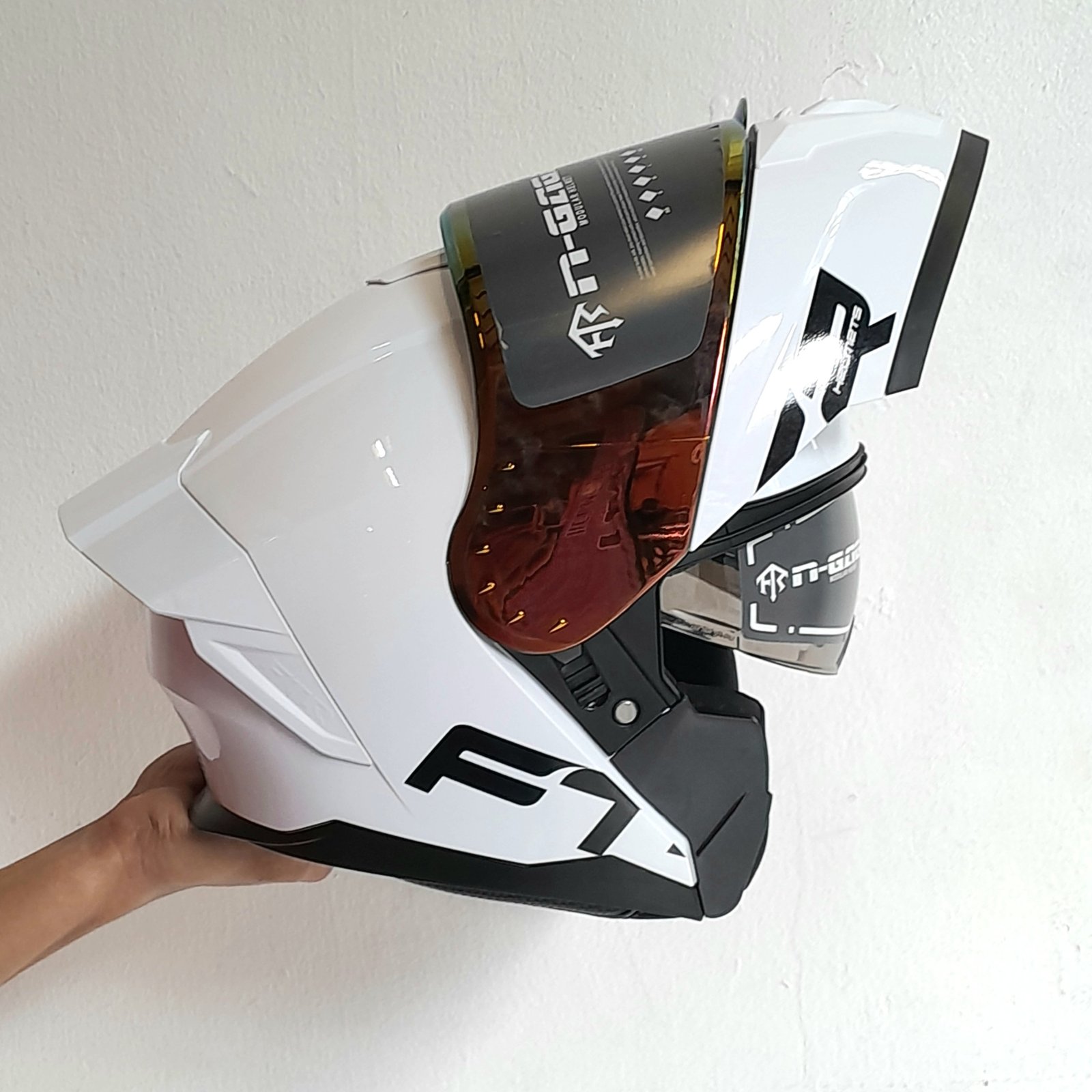 Helmet FTR Ngage Modular Dual Visor Solid Flip-Up Helmet 2990157 ...