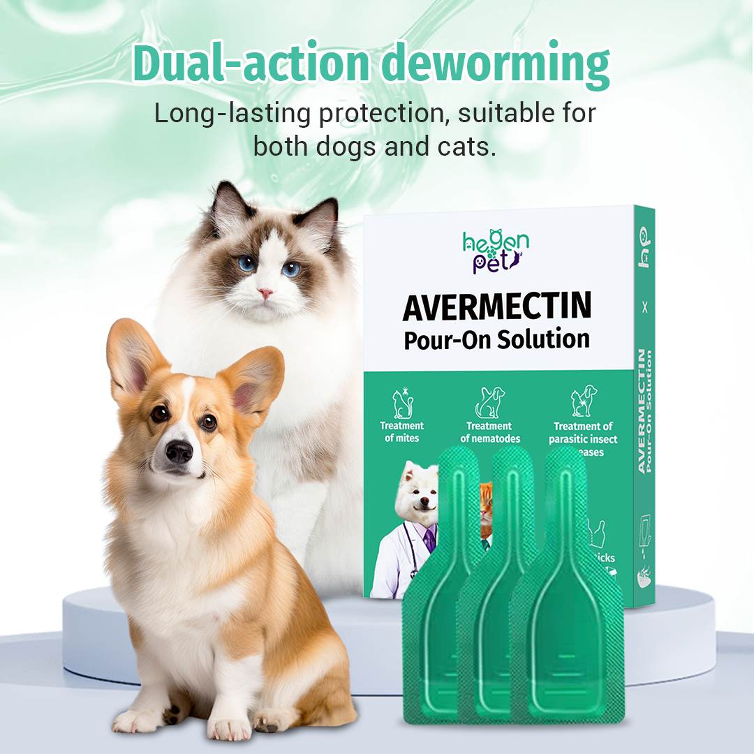 Hegen Pet Avermectin Anti Tick And Flea Remover For Dogs & Cats For ...