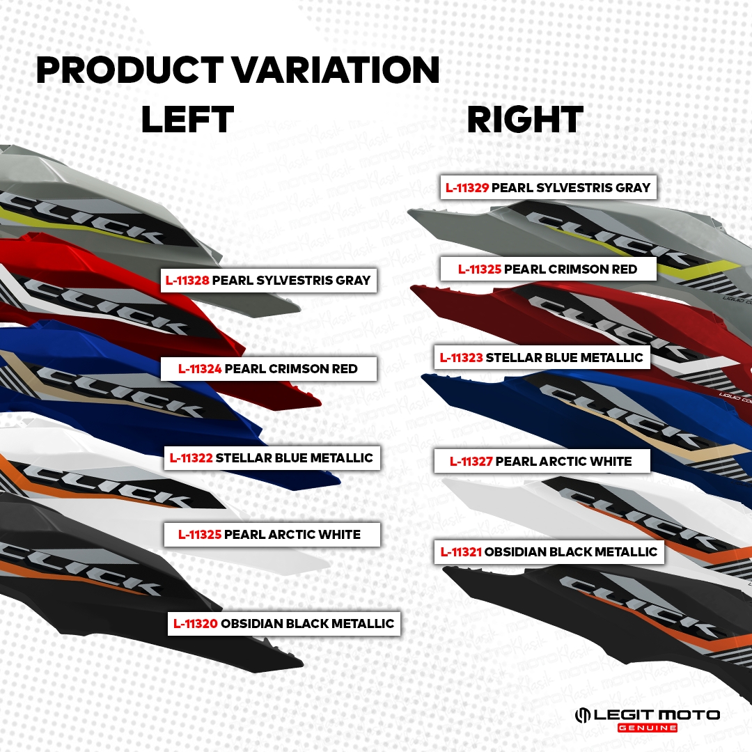 LEGITMOTO HONDA CLICK V3 SIDE BODY COVER SIDE BODY FAIRING FOR HONDA ...