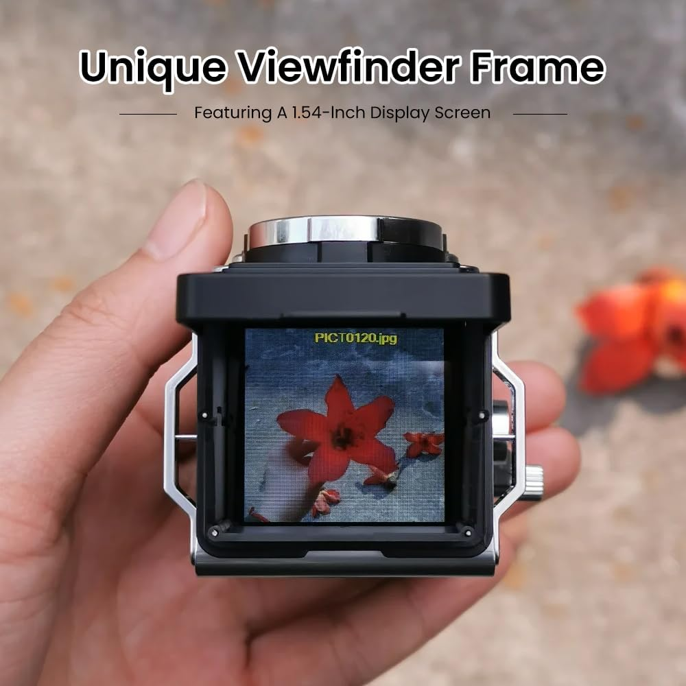 CHUZHAO Digital 12MP TLR Retro Style Vintage Toy Camera 32GB 1080p FHD ...