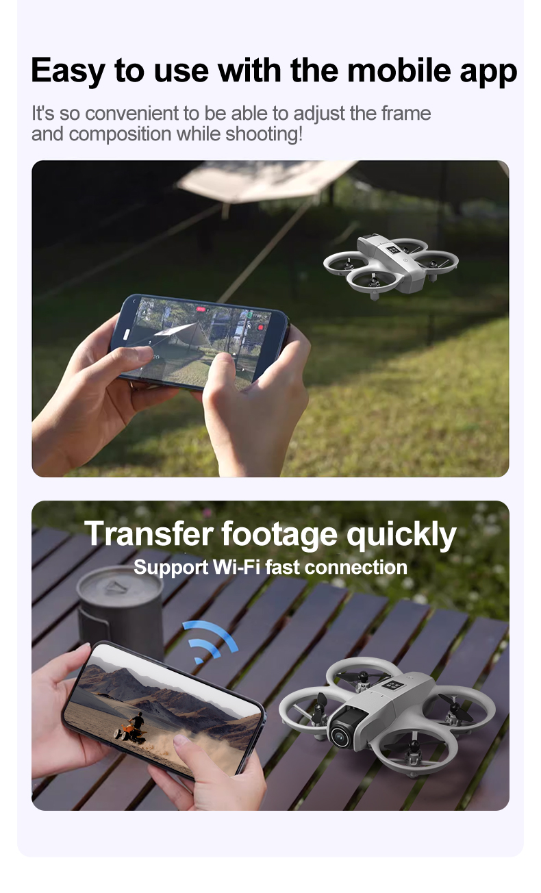 Drone 4K Dual Camera Dual Battery DJI Neo Wifi Optical Flow Obstacle ...