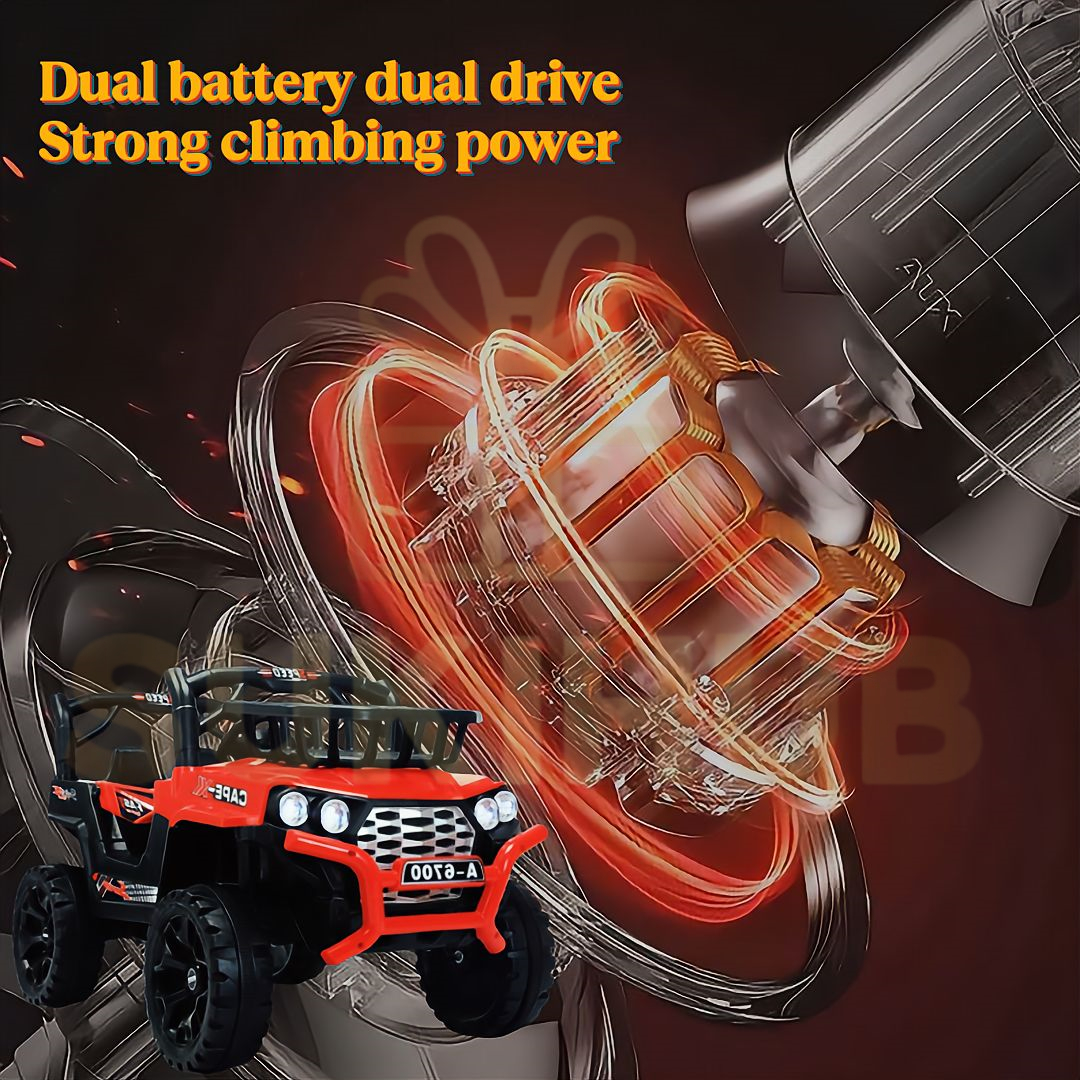 SUKIHUB Kid's Electric Off-Road Toy Car Four-Wheel Remote-Control 1-6 ...