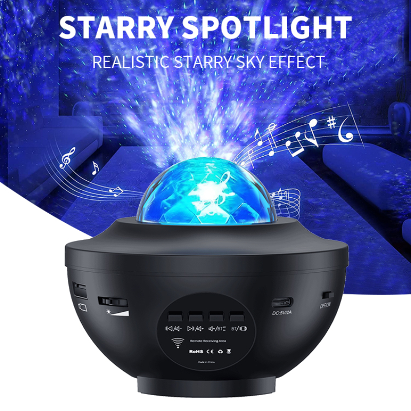 LED Bluetooth Music Sky Projector Galaxy Starry Projector LED Star ...