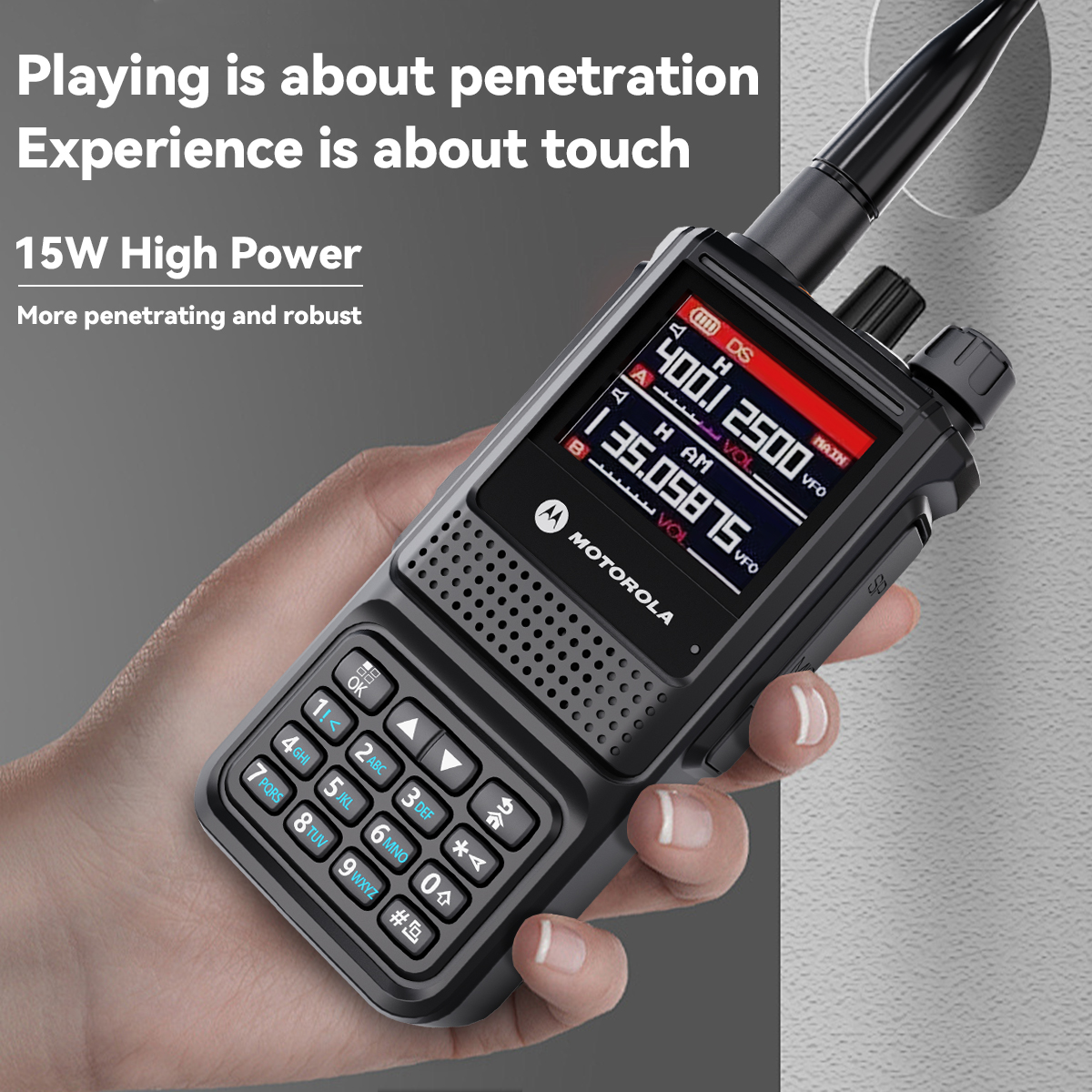 【Free headset】Motorola GP338 Plus Walkie Talkie Two Way Radio Longe ...