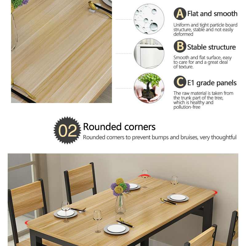 Nordic Dining Table And Chair Set Dining Table set 4/6 seaters Family ...