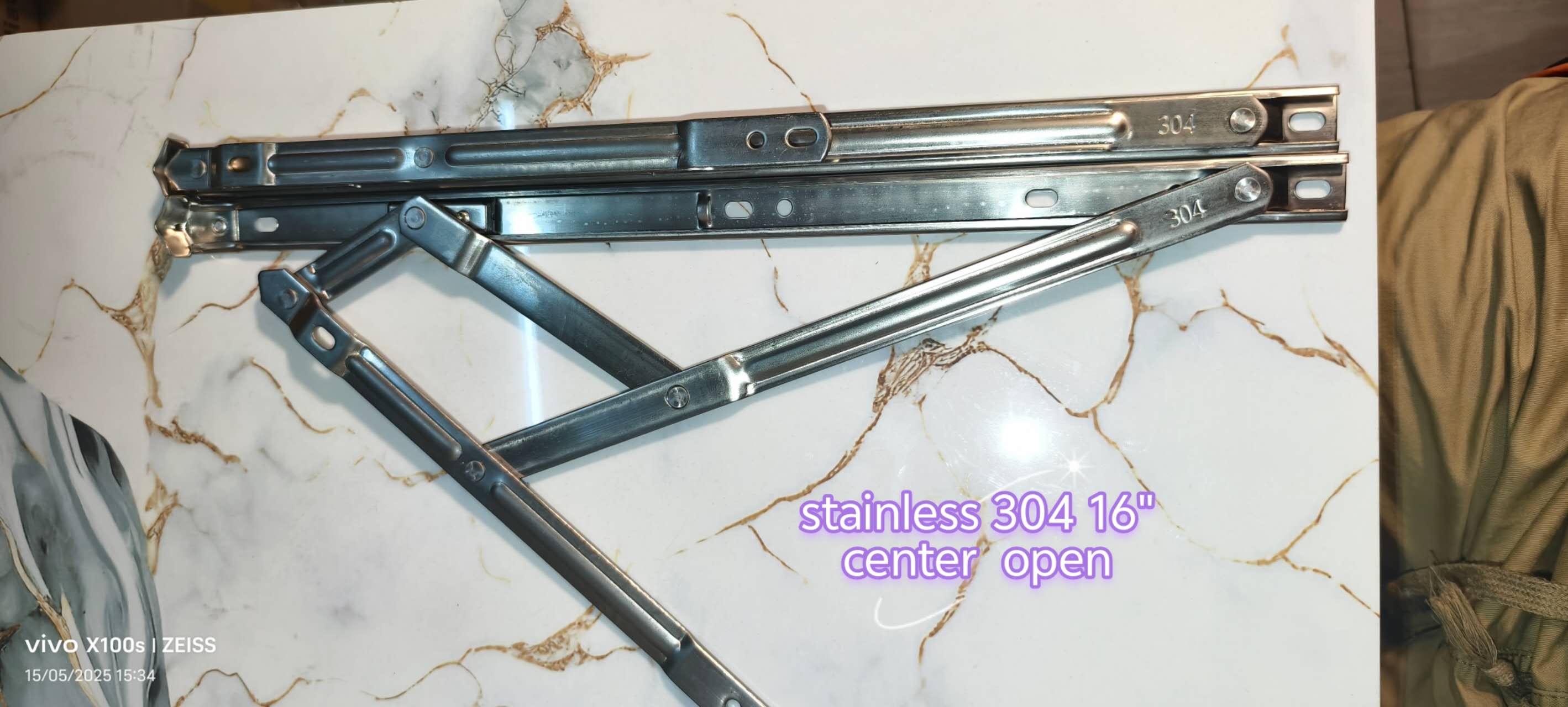 2 Pcs Stainless 304 4Bar Hinges For Awning Casement Windows 8" 10" 12 ...