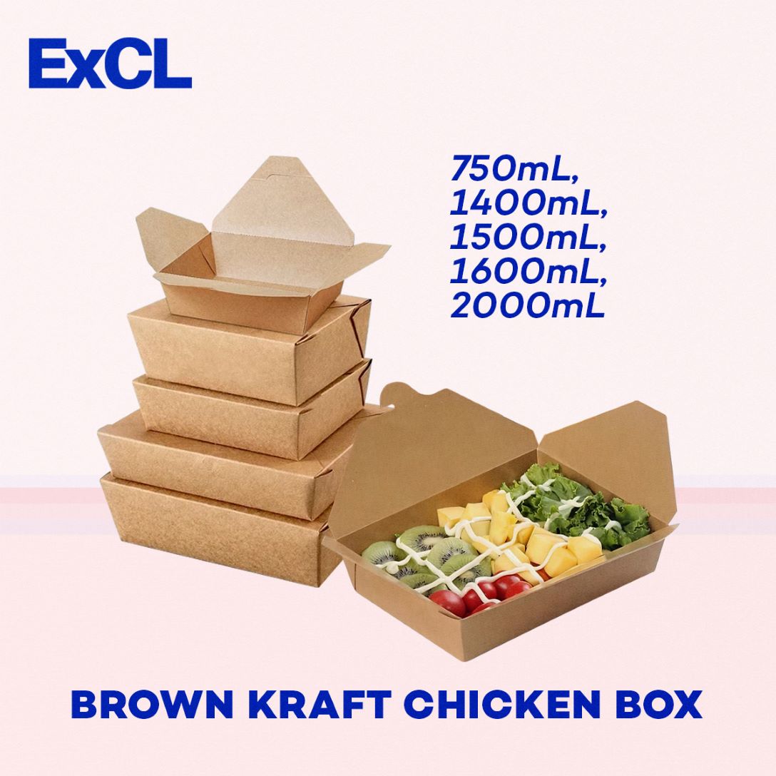 (WHOLESALE) Brown Kraft Chicken Box 1box - 200pcs | Shopee Philippines