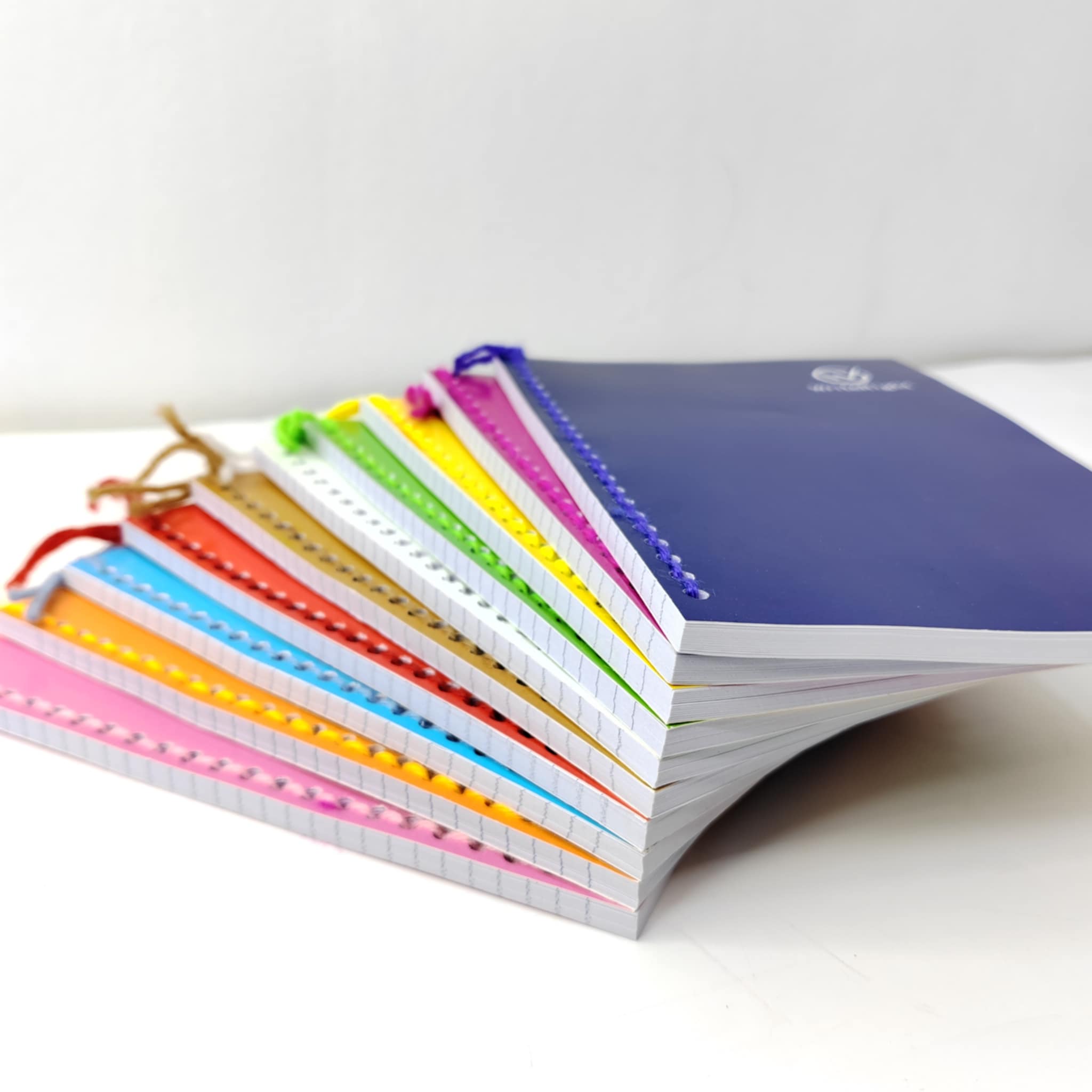 Bundle 10pcs Writing Composition University Yarn And Spiral Notebook And Stationery Supplies