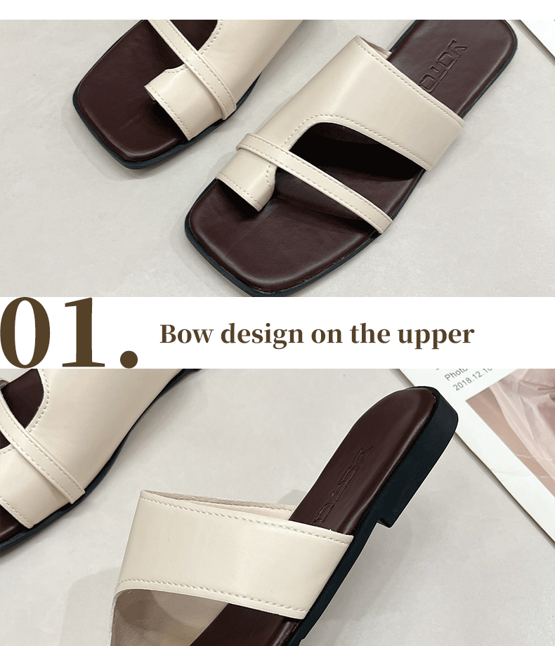 YOTO Retro Roman Shoes For Women Hollow Toe Slippers Casual Summer Outdoor Wear Flat Sandals ...