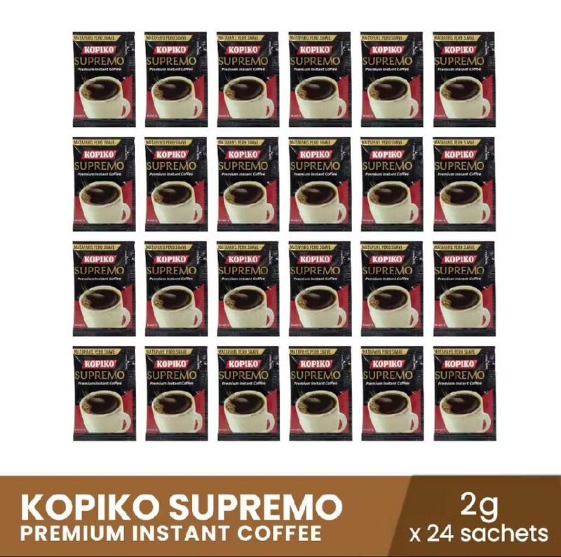 BB Kopiko Supremo Instant Coffee 2g *24pcs | Shopee Philippines