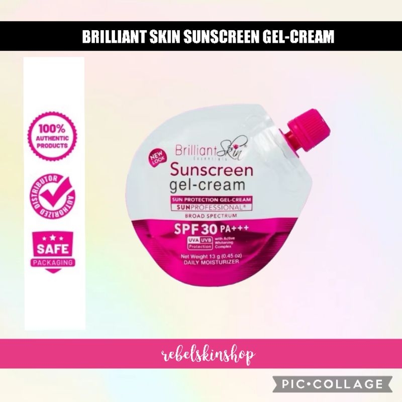 BRILLIANT SKIN SUNSCREEN GEL CREAM 13G | Shopee Philippines