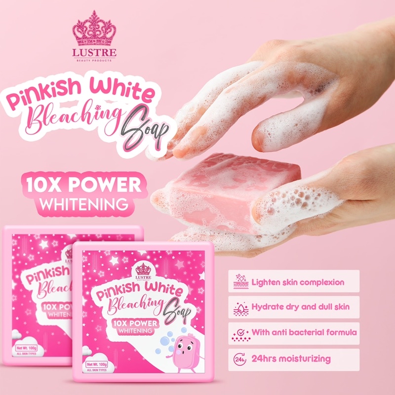 Lustre Pinkish White Bleaching Soap – 10X Power Whitening (100g ...