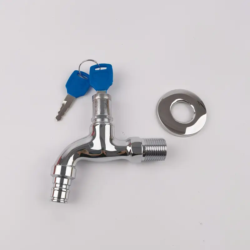 Anti-theft Outdoor Lock Faucet Garden Water Tap With Lock, Brass Lock ...
