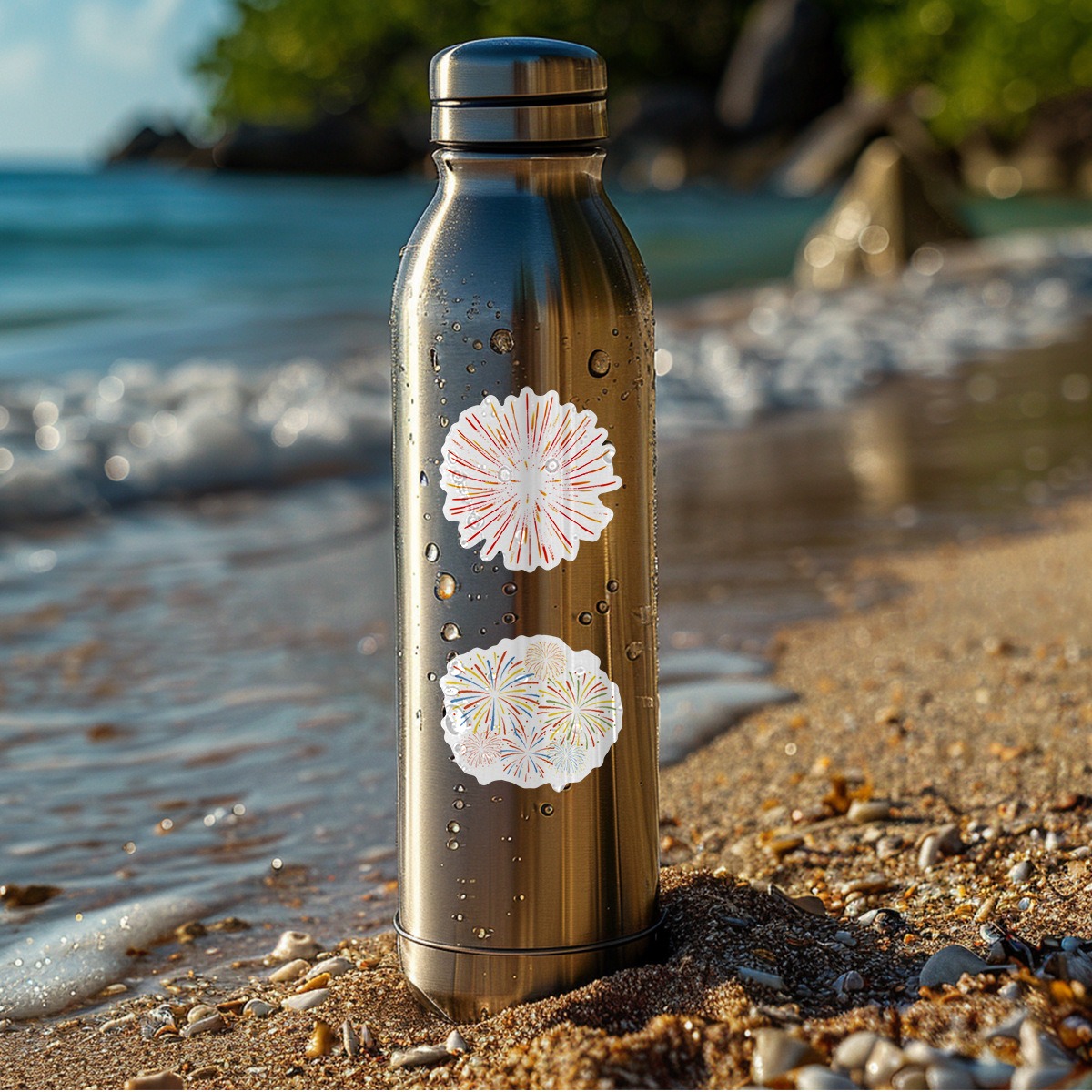 50 Pcs Cute Fireworks Graffiti Stickers. Product Number: L50-1006 ...