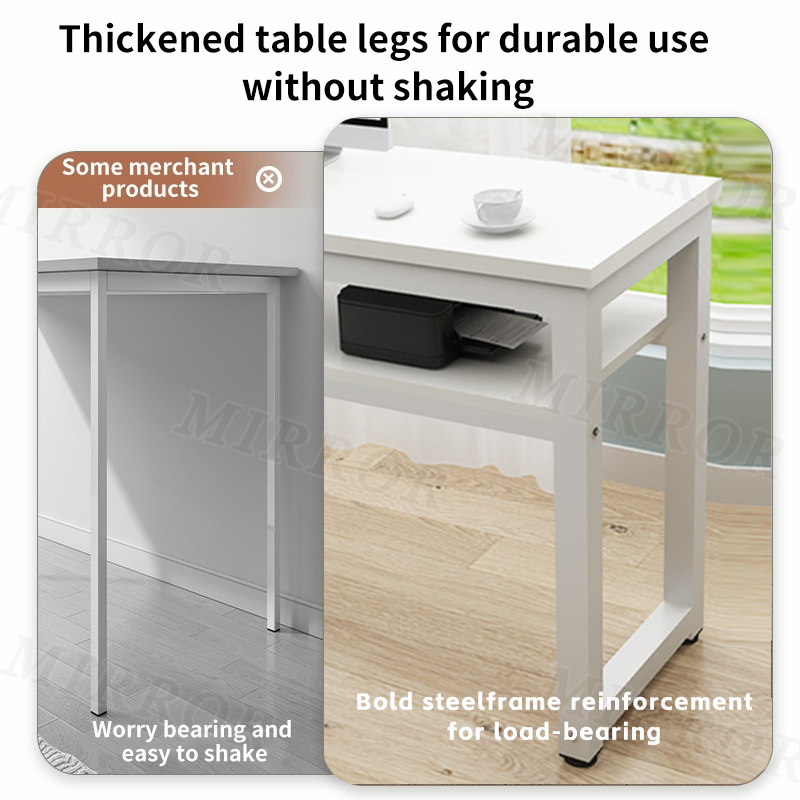 White 120x60cm Computer Table office desk Home student Furniture Wood ...