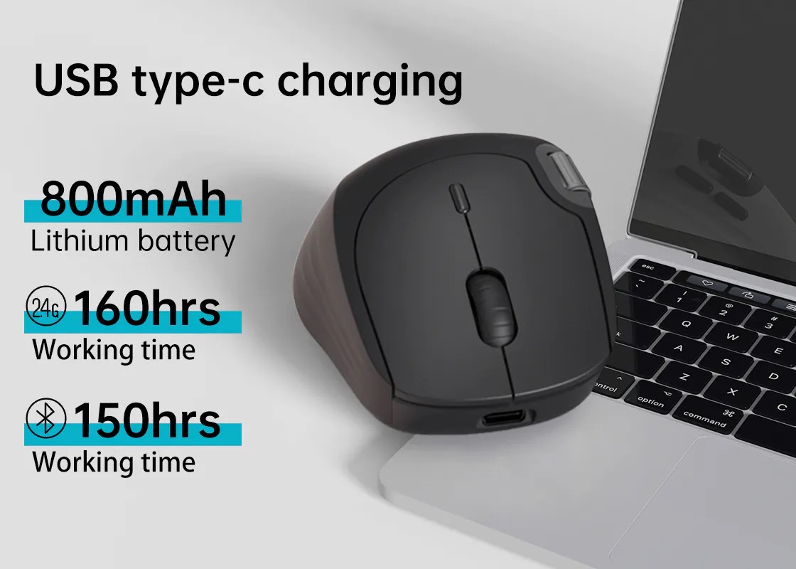 Rapoo MT560 Multi-Mode Wireless Ergonomic Optical Mouse | Shopee ...