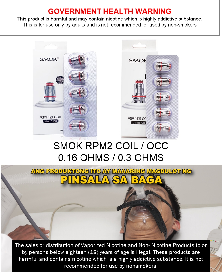SMOK RPM2 COIL OCC 0.16ohms / 0.3 ohms 5pcs per pack | Shopee Philippines