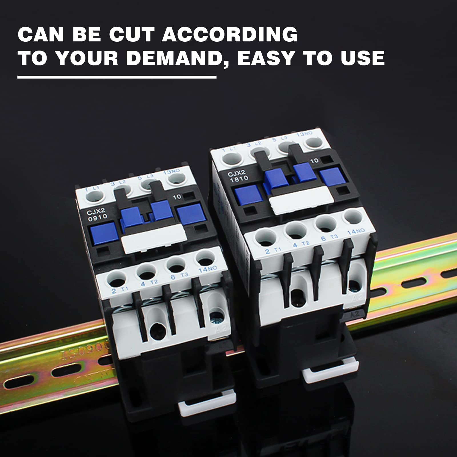 grooved metal DIN fixed C45 Circuit Breaker Rail DIN 10CM Guide ...