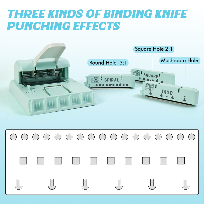 Creative 3:1 Mini Binding Machine Replaceable Wire And Spiral ...