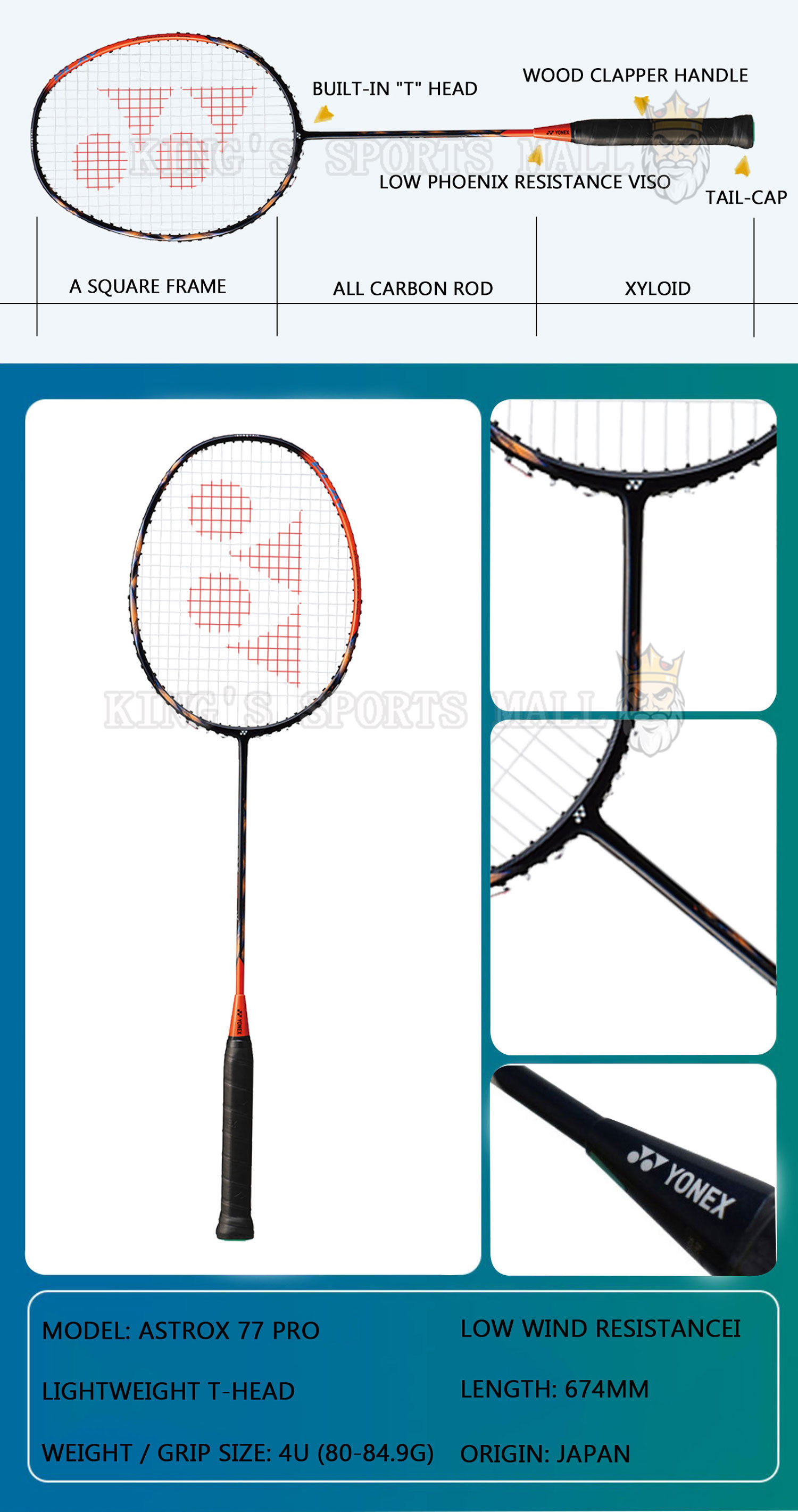 ASTROX 100ZZ Kurenai Dark Navy Badminton Racket Full Carbon Single 4U 83g Made In Japan | Shopee ...