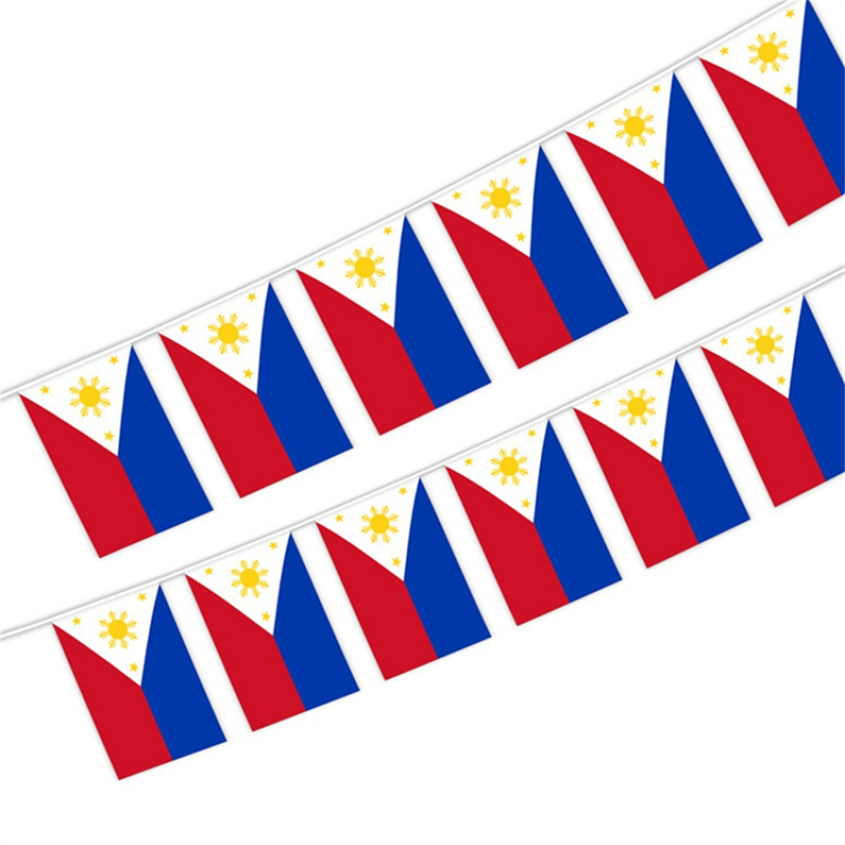 15/18m (50Flags) Philippine Flag Banner String Flag Decoration National ...