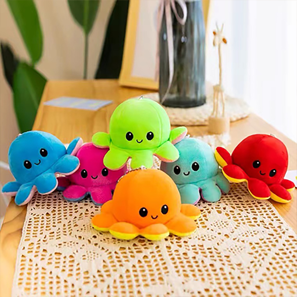 Octopus Stuffed Toy Reversible Flip Stuffed Octopus Plush Doll Soft ...