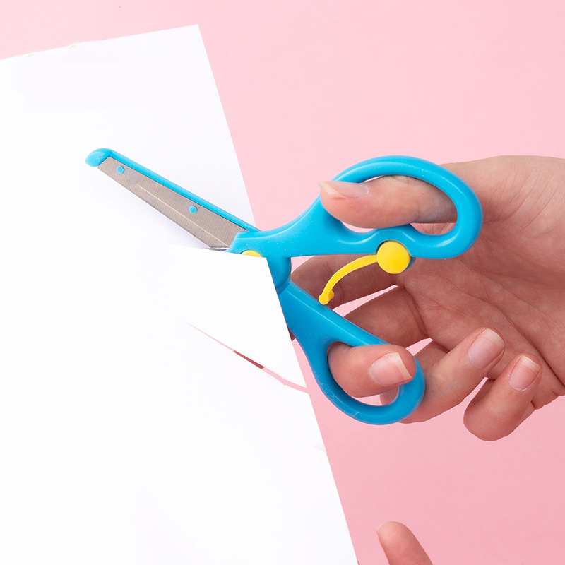 Children's safety scissors Paper Cuttings lace children's cartoon anti ...