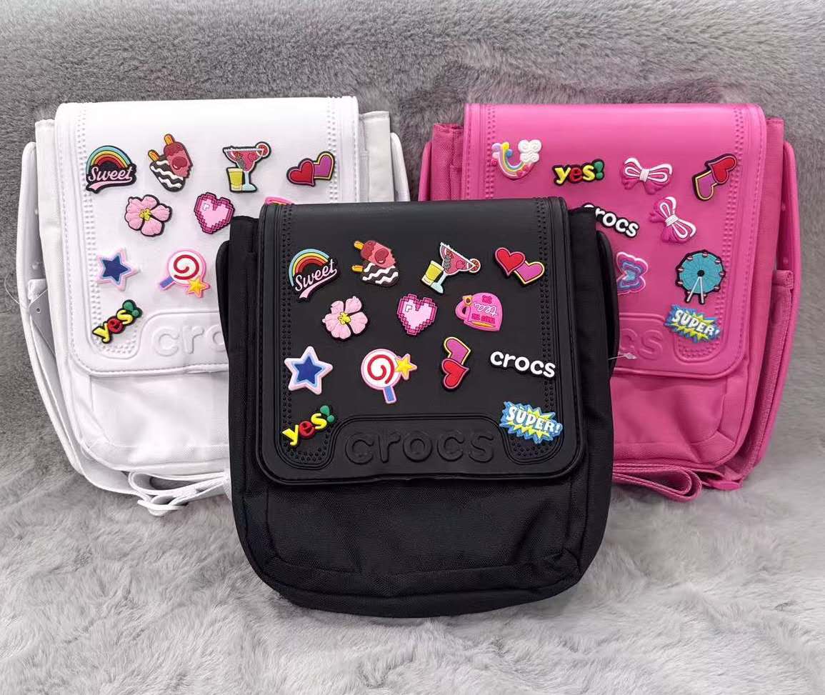 crocs classic messenger bag outdoor shoulder bag, free jibbitz, eco ...