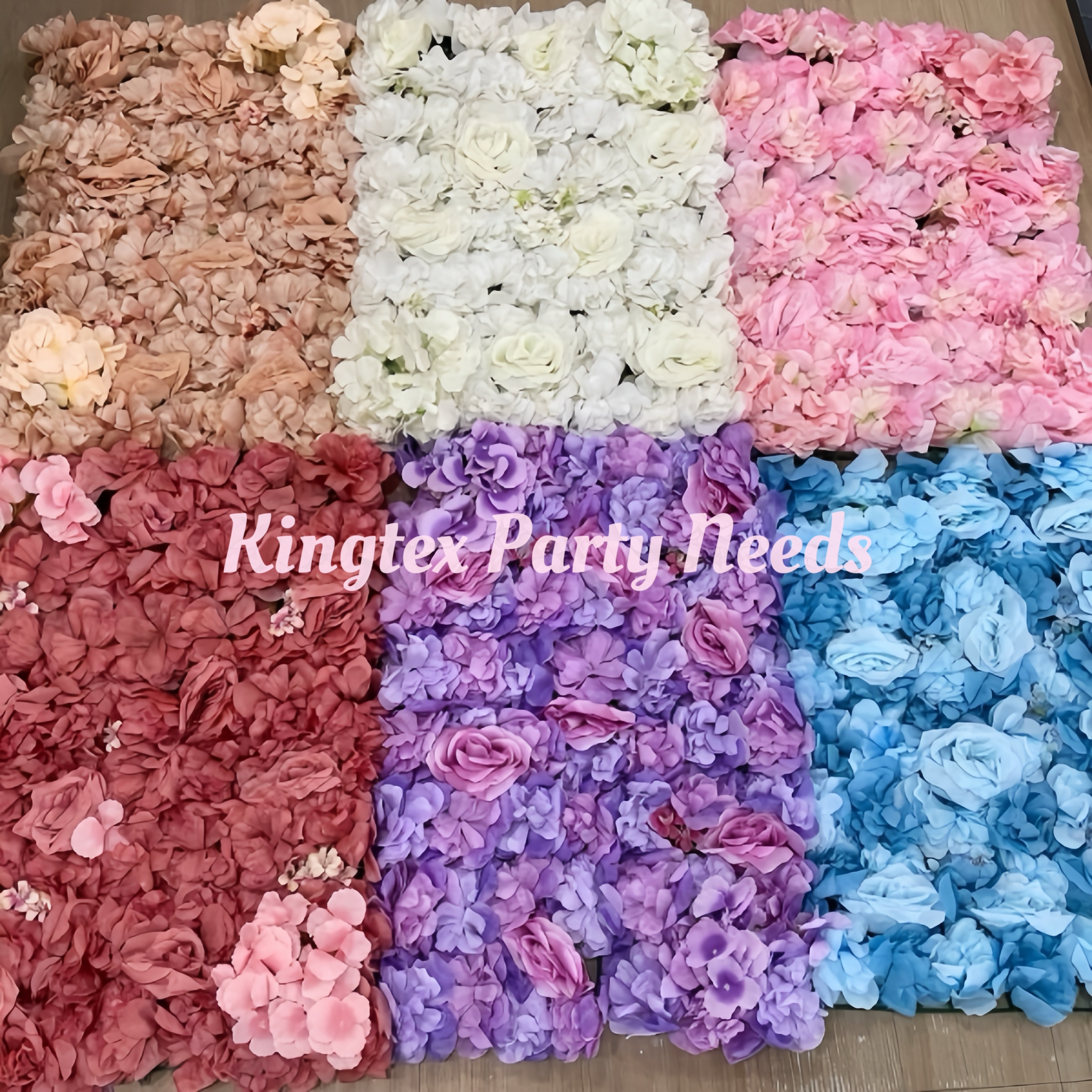 Silk Rose Flower Wall Artificial Flowers mat Wedding Wall Decor ...