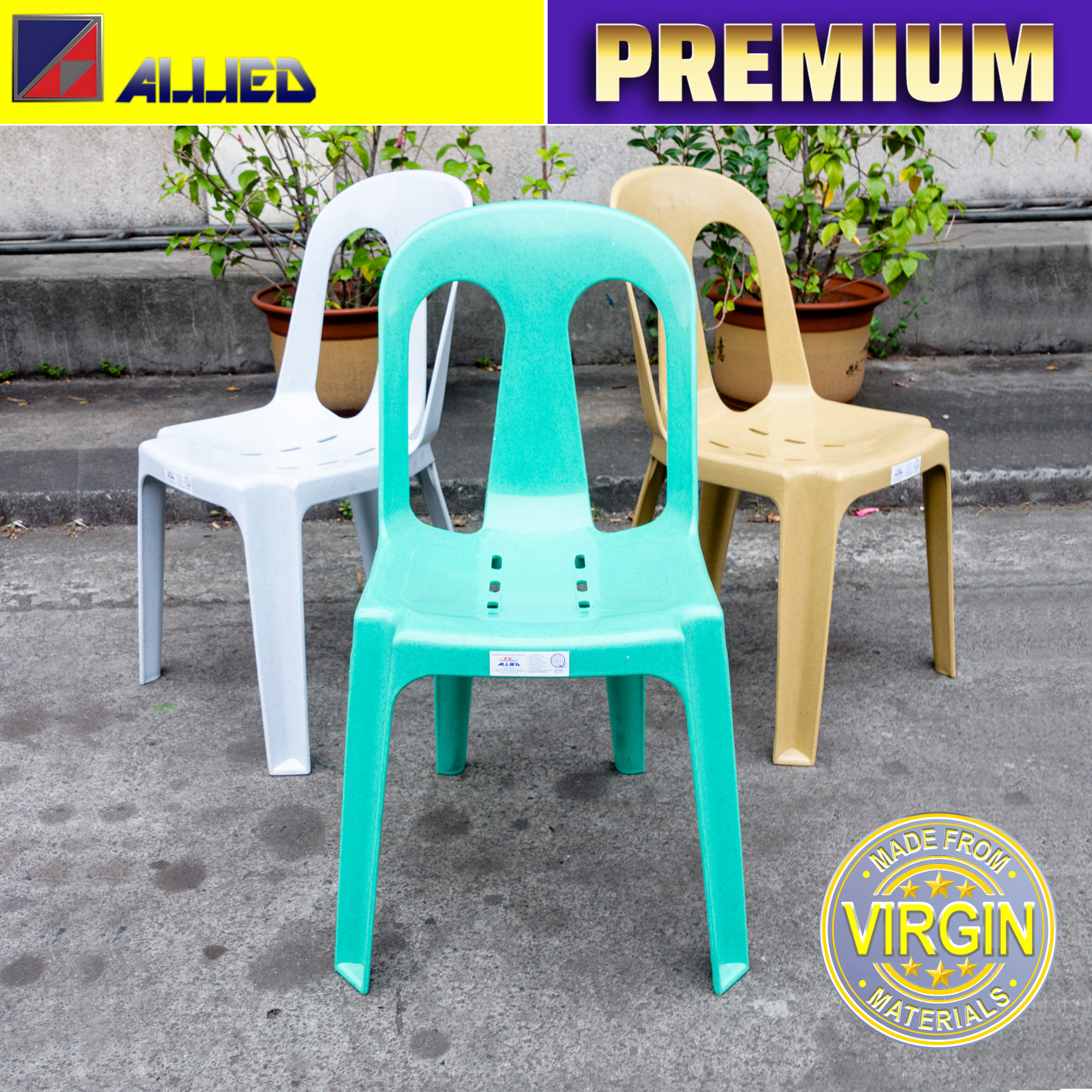 Allied Premium Plastic Monobloc Chair - Amanda(A) | Shopee Philippines