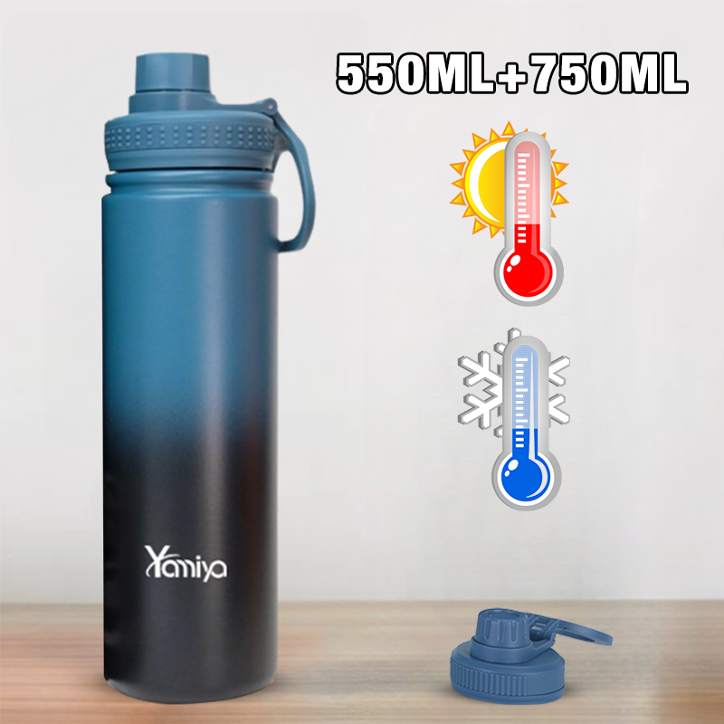 [COD] 550ML/750ML Sport Tumbler Keep Hot and Cold Tumbler with Spout Lid Stainless Steel Thermos ...