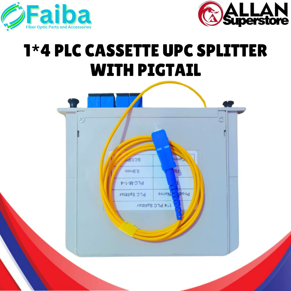 FAIBA Cassette with Pigtail Splitter 1*2 1*4 1*8 1*16 UPC Blue PLC Fiber Optic w/ Pigtail ...